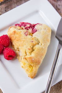Peach and Raspberry Scones - Annie's Noms