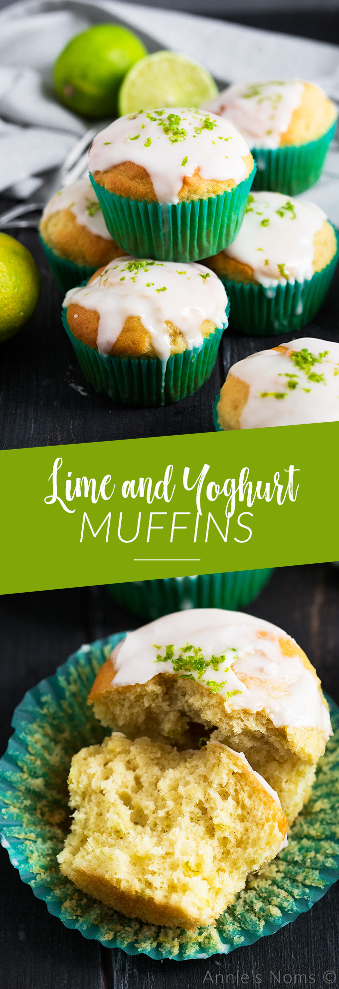 Lime and Yoghurt Muffins - Annie's Noms