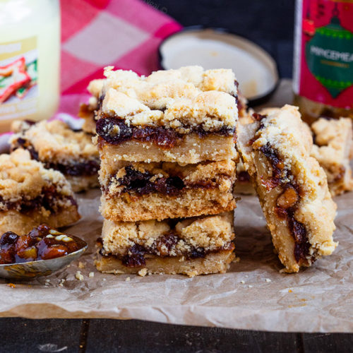 Mincemeat Shortbread Bars - Annie's Noms