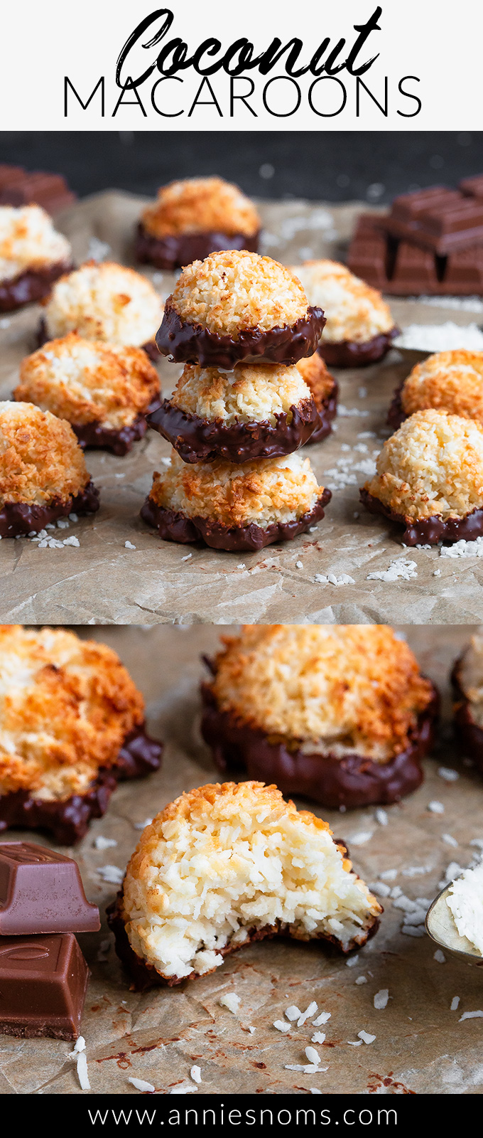 Coconut Macaroons {super quick and easy recipe!} - Annie's Noms