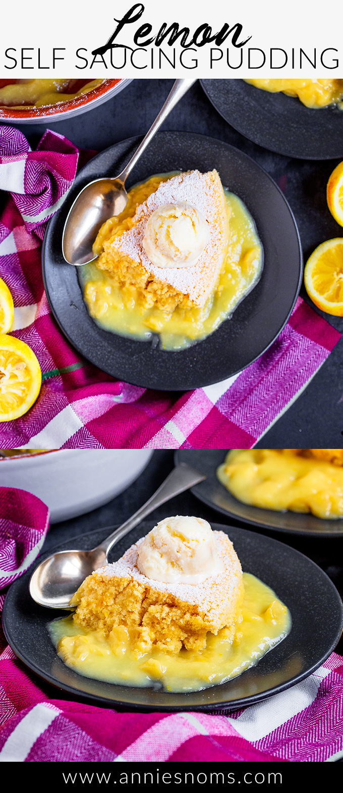 Lemon Self Saucing Pudding - Annie's Noms