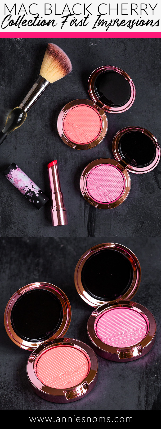 MAC Black Cherry Collection Swatches and First Impressions - Annie's Noms