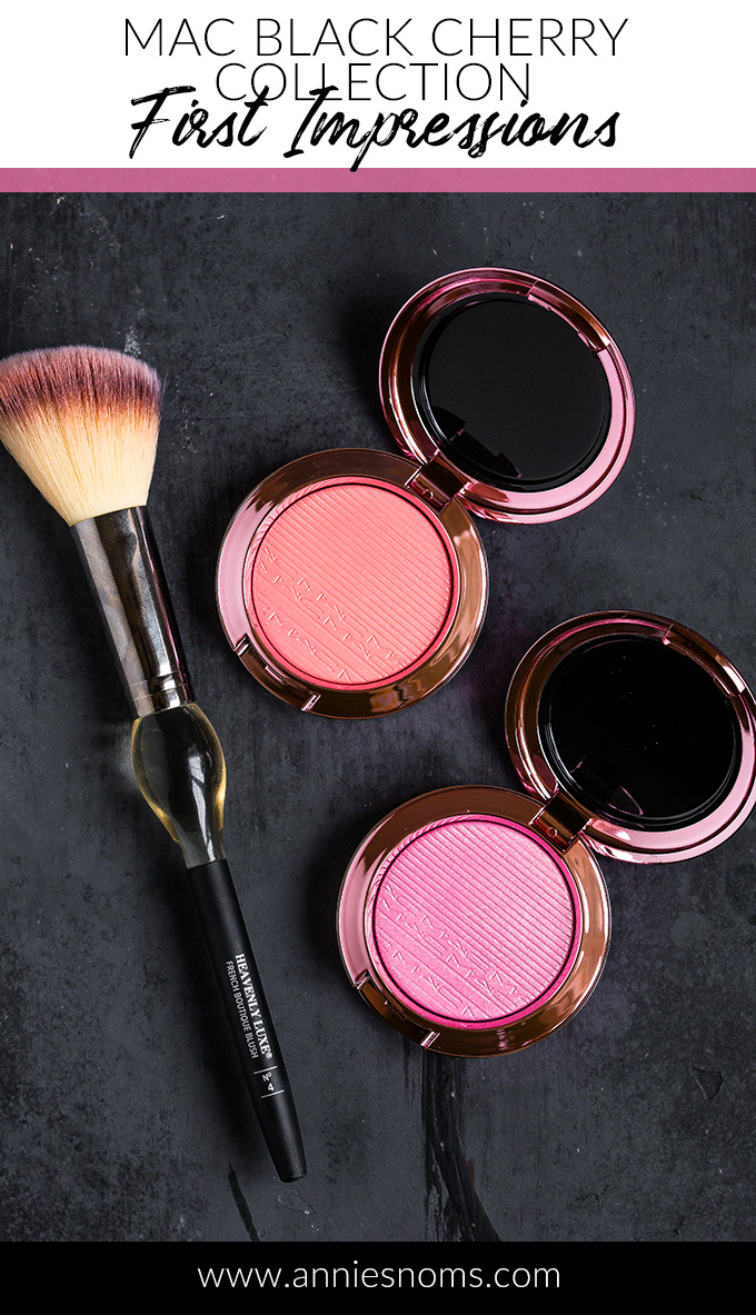 MAC Black Cherry Collection Swatches and First Impressions - Annie's Noms