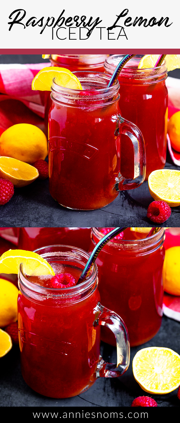 Raspberry Lemon Iced Tea - Annie's Noms