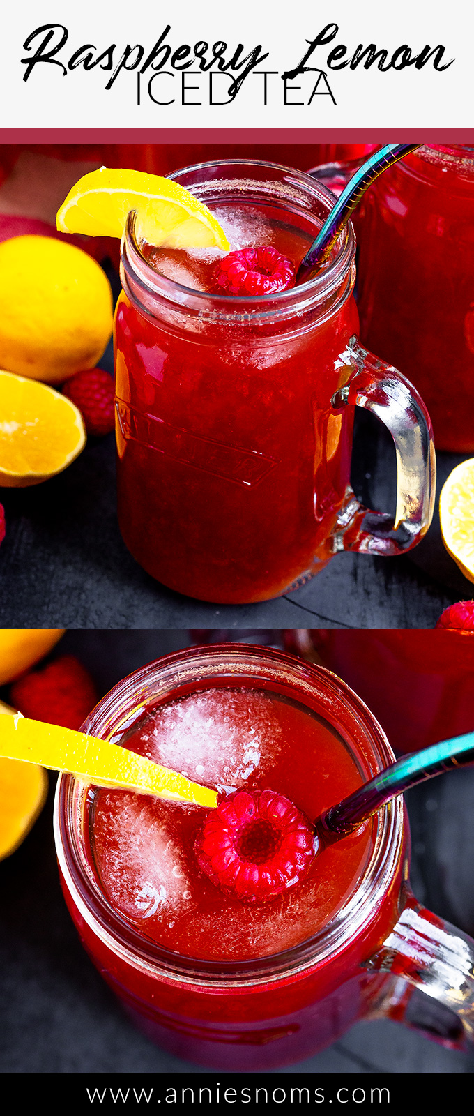 Raspberry Lemon Iced Tea - Annie's Noms