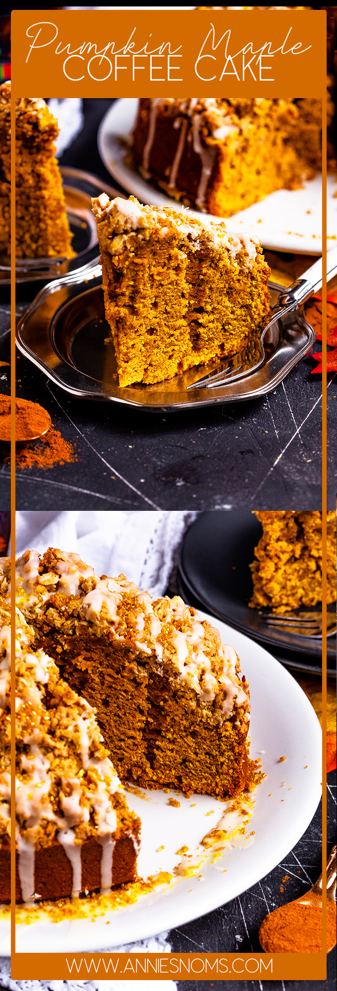 Pumpkin Maple Coffee Cake + Where I've Been - Annie's Noms